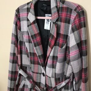 torrid | Jackets & Coats | Torrid Pink Plaid Longline Blazer ...